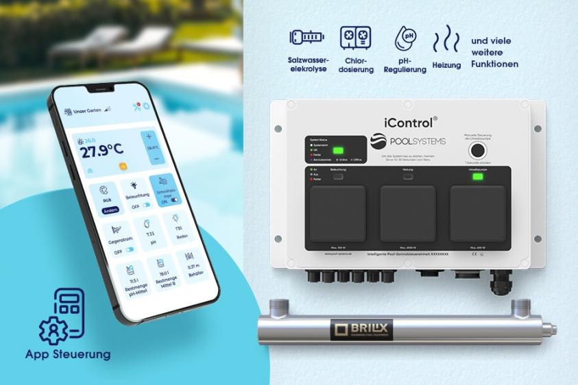 Pool Desinfektion iControl UV mit intelligenter Poolsteuerung und ...