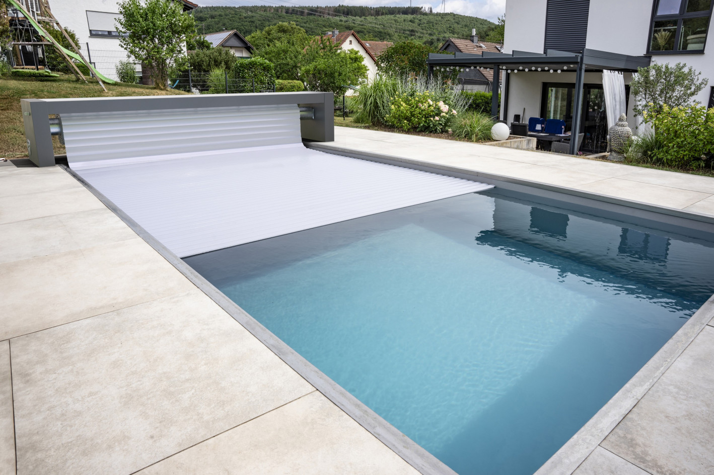 Keramik Pool Komplettset Cera Bay Cubic mit Skimmer Pool Poolgröße 3,0 ...
